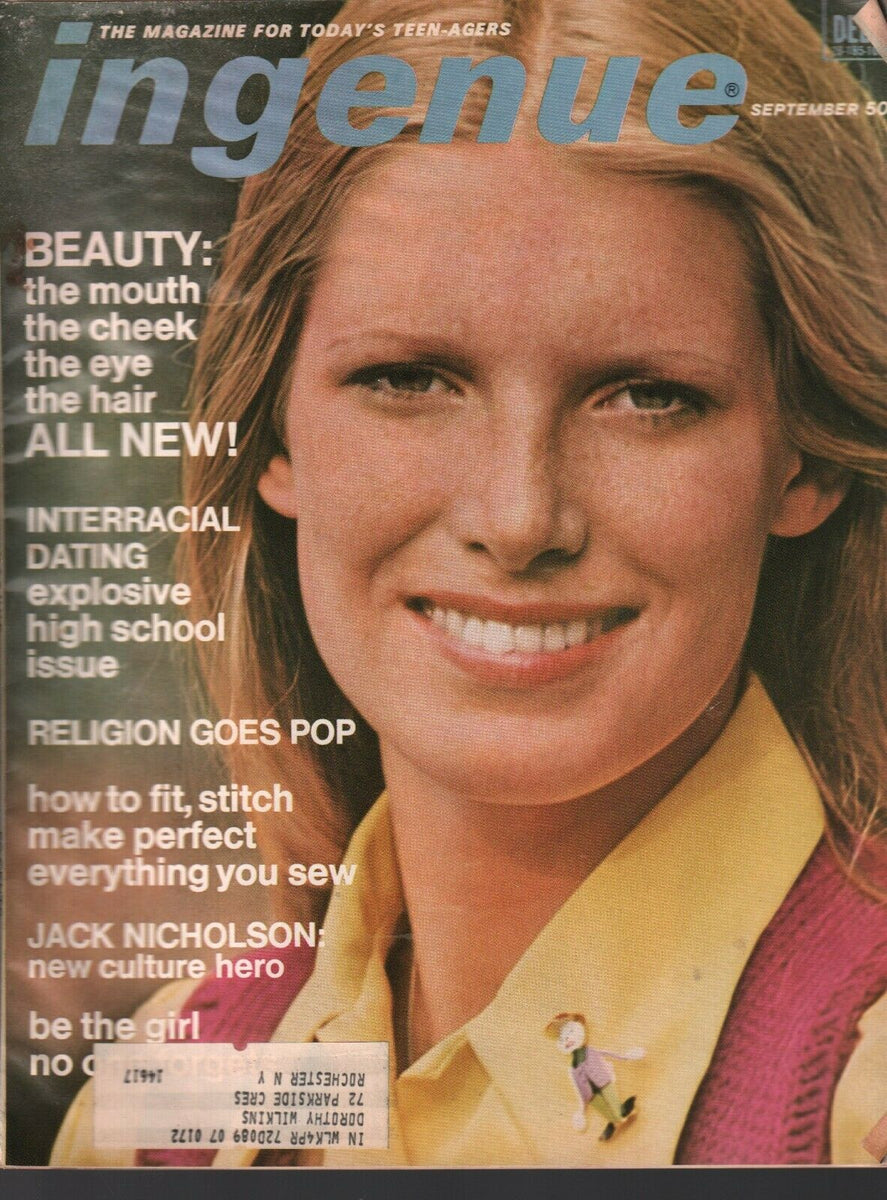 Ingenue September 1971 Vintage Teen Fashion Magazine Jack Nicholson 01 ...