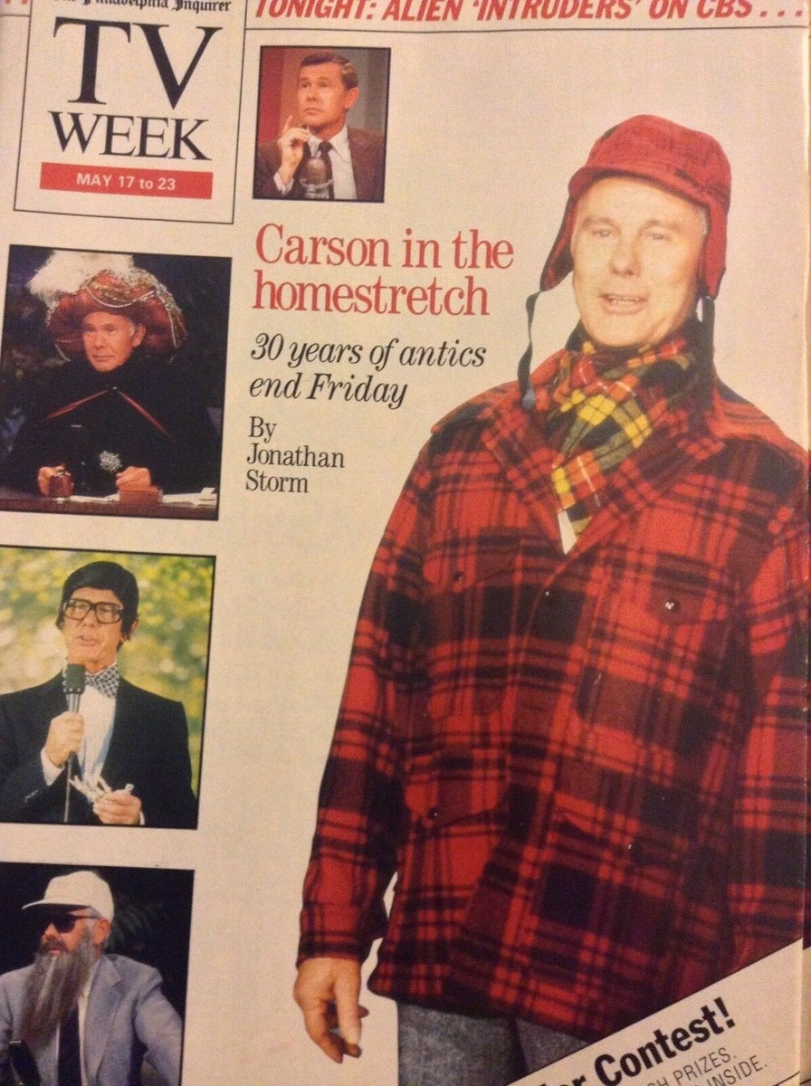 TV Week Magazine Johnny Carson 30 Years OF Antics May 17 , 1992 011218 ...