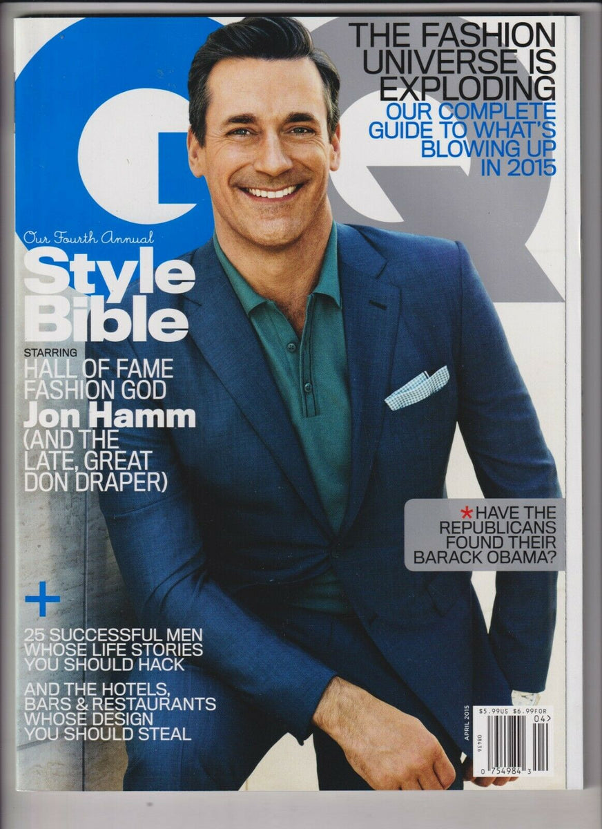 GQ Magazine Jon Hamm The Style Bible April 2015 032420nonrh – mr ...