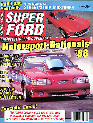 Super Ford Magazine November 1988 Motorsport Nationals '88 EX 012916jh ...