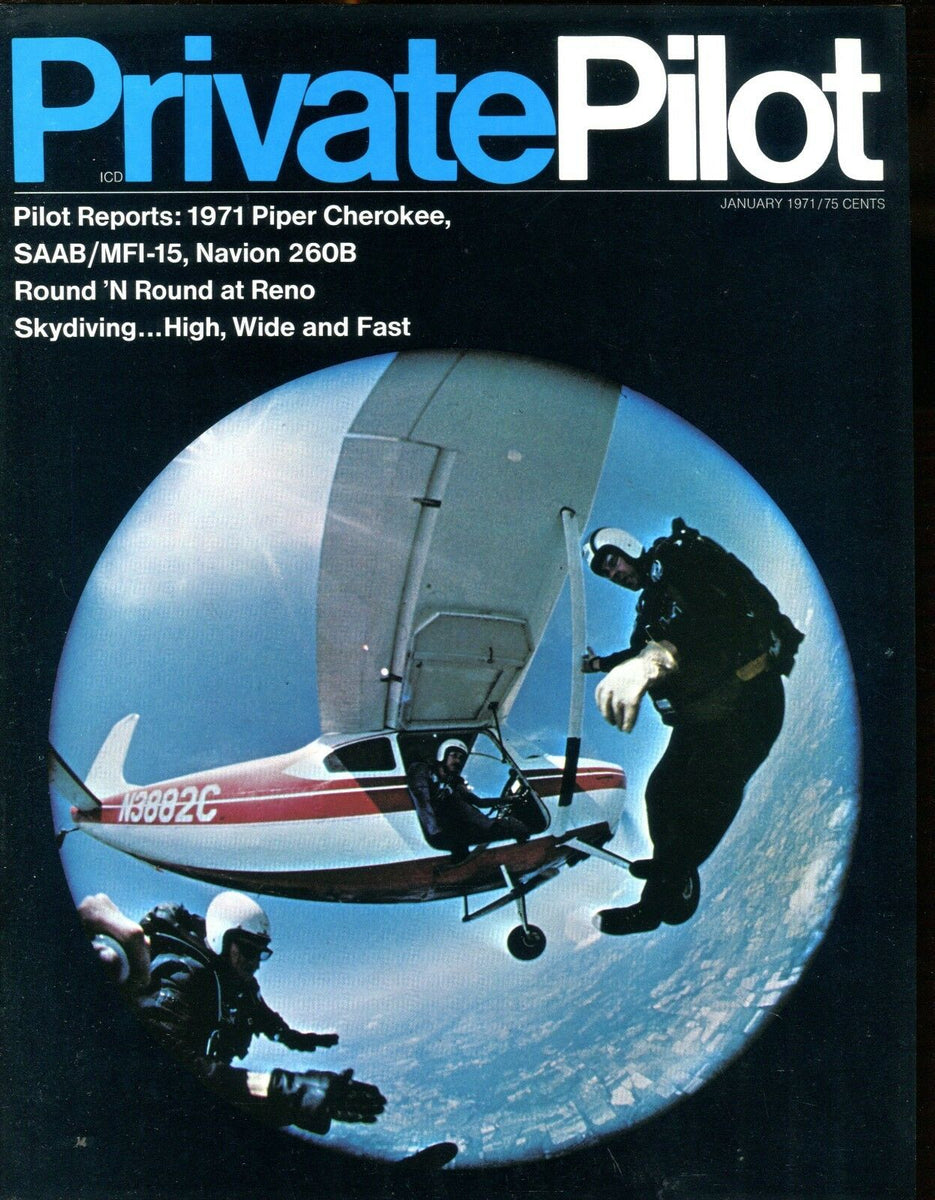 Private Pilot Magazine January 1971 Piper Cherokee EX No ML 121916jhe ...