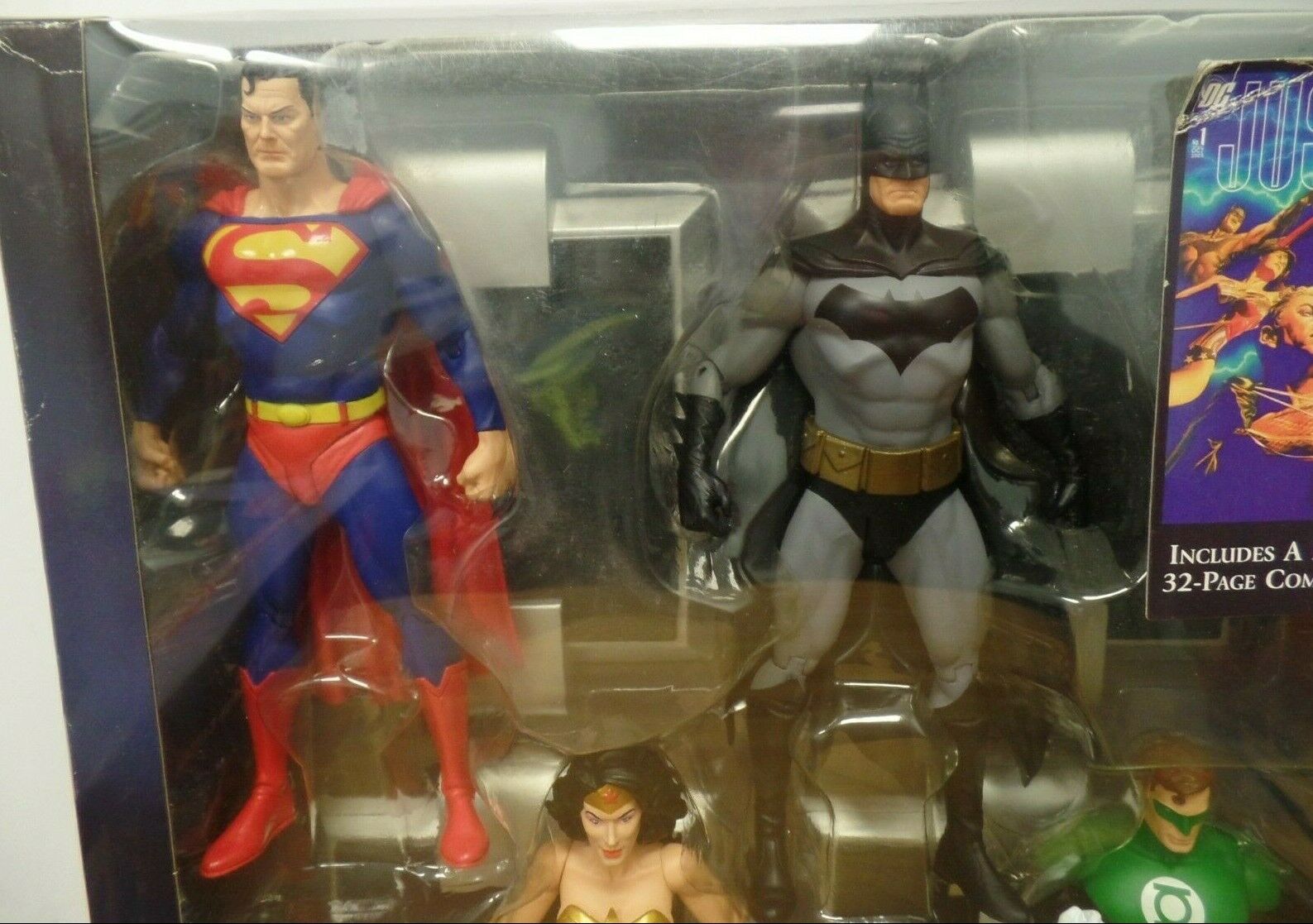 DC Direct Justice League Action Figure Set w/Comic NIB Alex Ross DC DI ...