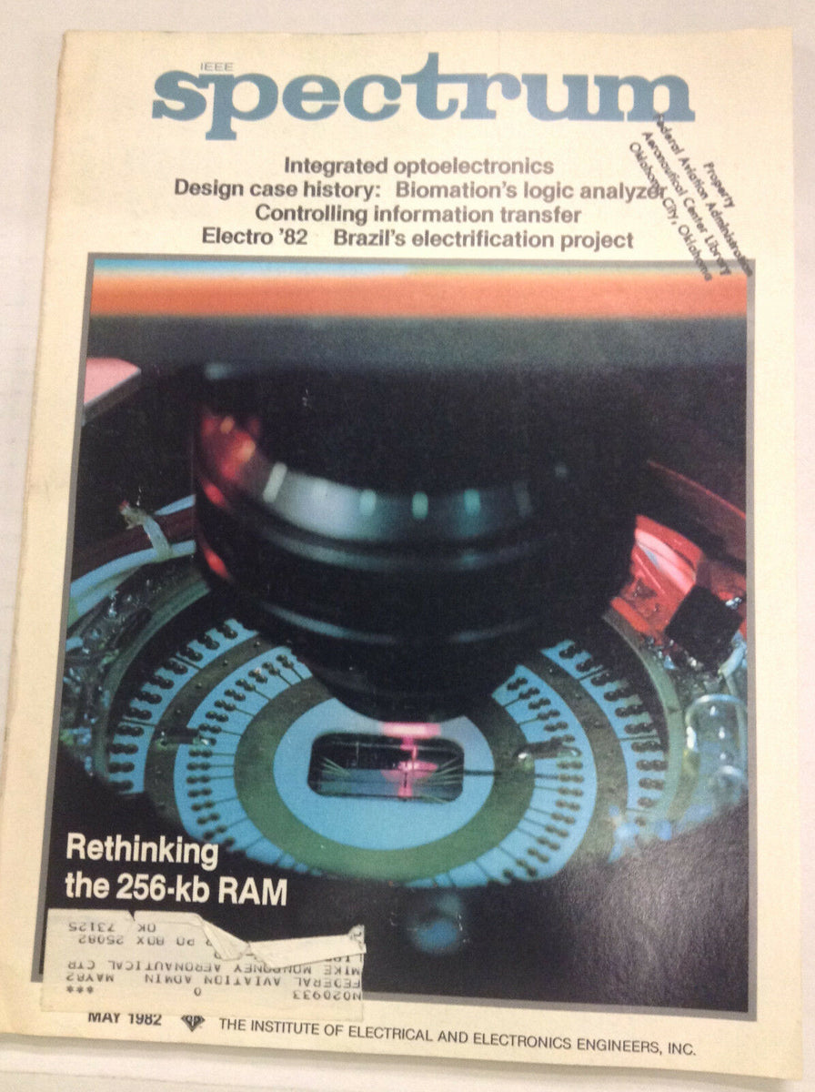 IEEE Spectrum Magazine Optoelectronic Integrated May 1982 FAL 041617no ...