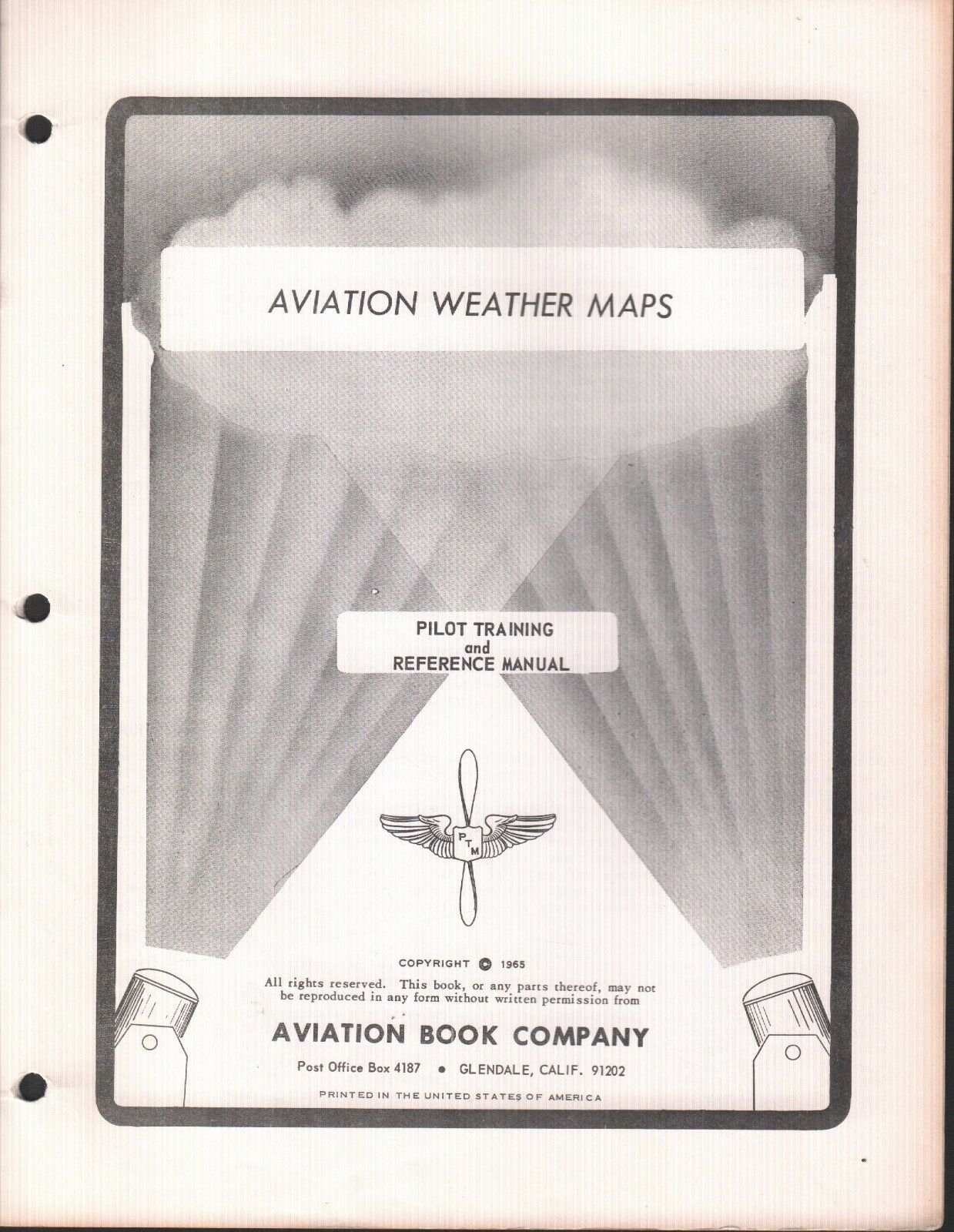 Aviation Weather Maps 1965 Pilot Training Reference Manual Aviation 12 ...