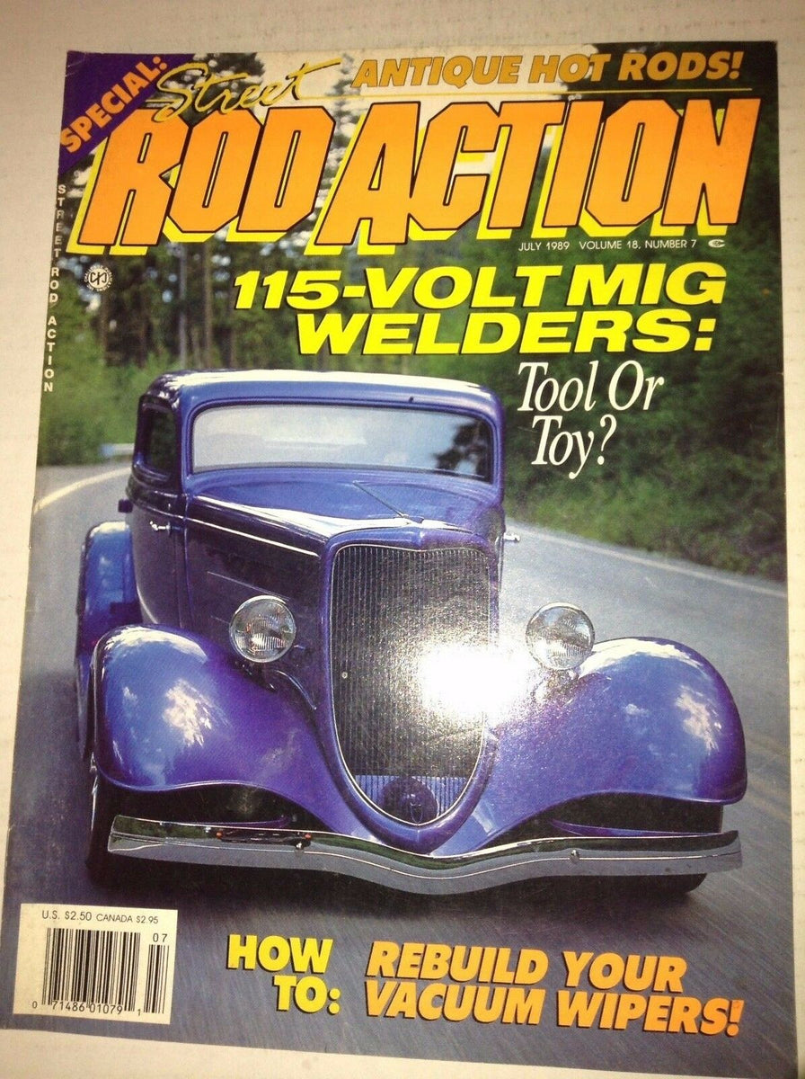 Rod Action Magazine 115 Volt MIG Welders Vacuum Wipers July 1989 04201 ...