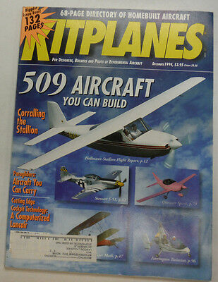 Kitplanes Magazine 509 Aircrafts You Can Build December 1994 052015R ...