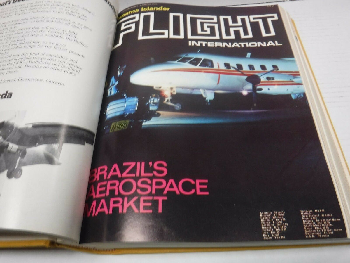 Flight International Magazine July-September 1973 Issues Bound Ex-FAA ...