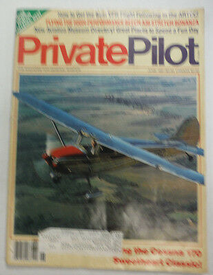 Private Pilot Magazine Cessna 170 Flying The Beech A36 June 1987 FAL 0 ...