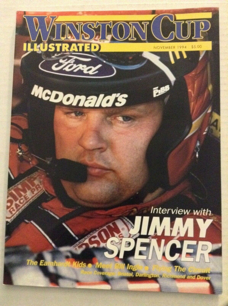 Winston Cup Illustrated Jimmy Spencer Bill Ingle November 1994 082819n ...
