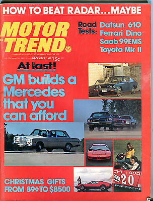 Motor Trend Magazine December 1972 GM Mercedes EX 061316jhe – mr ...