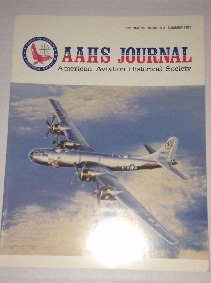 AAHS Journal Airplane Magazine Boeing F-13 Summer 1981 121316rh2 – mr ...