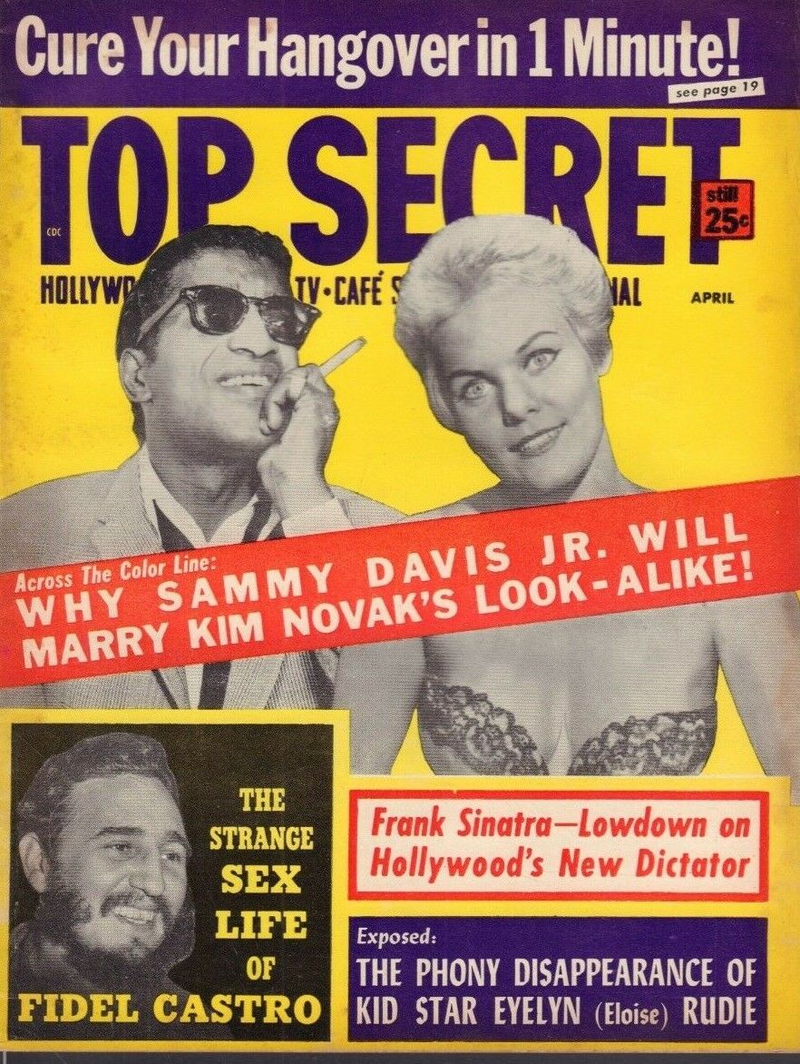Top Secret April 1960 Sammy Davis Jr Fidel Castro Frank Sinatra 012519 ...