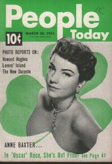 People Today March 28 1951 Anne Baxter Cheesecake Pin Up 070819AME – mr ...