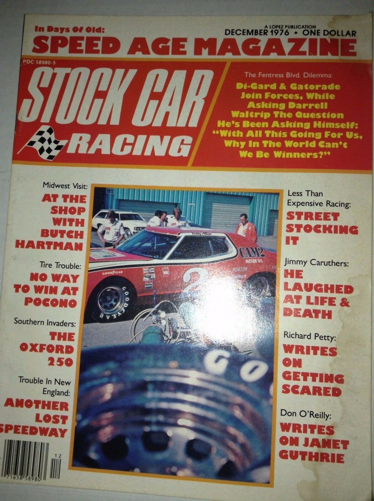 Stock Car Racing Magazine Butch Hartman Jimmy Caruther December 1976 0 ...