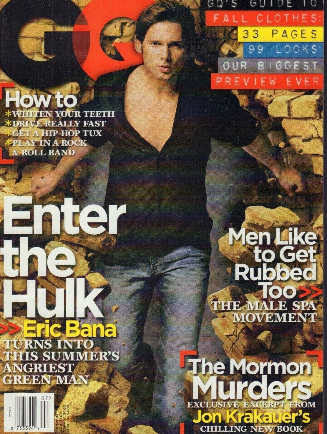 GQ Magazine Eric Bana & Jon Krakauer July 2003 012918nonr – mr-magazine ...