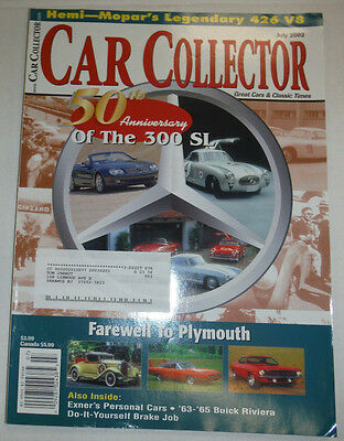 Car Collector Magazine 50th Anniversary Of The 300 SL July 2002 030415 ...