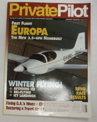 Private Pilot Magazine Flight Europa Winter Flying January 1994 FAL 06 ...