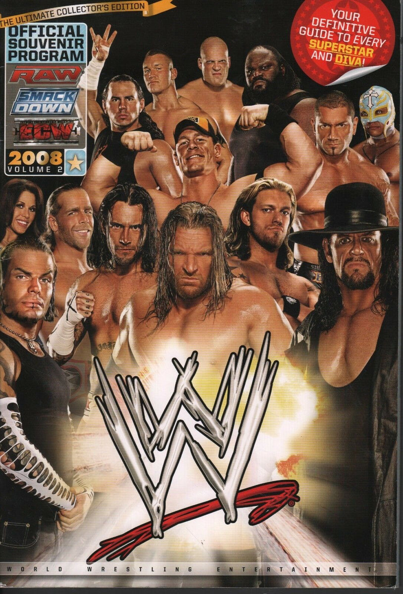 WWE Official Souvenir Program 2008 Volume 2 080318DBE2 – mr-magazine-hobby