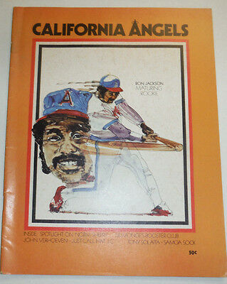 California Angels Magazine Ron Jackson John Verhoeven 1980s 123114R2 ...