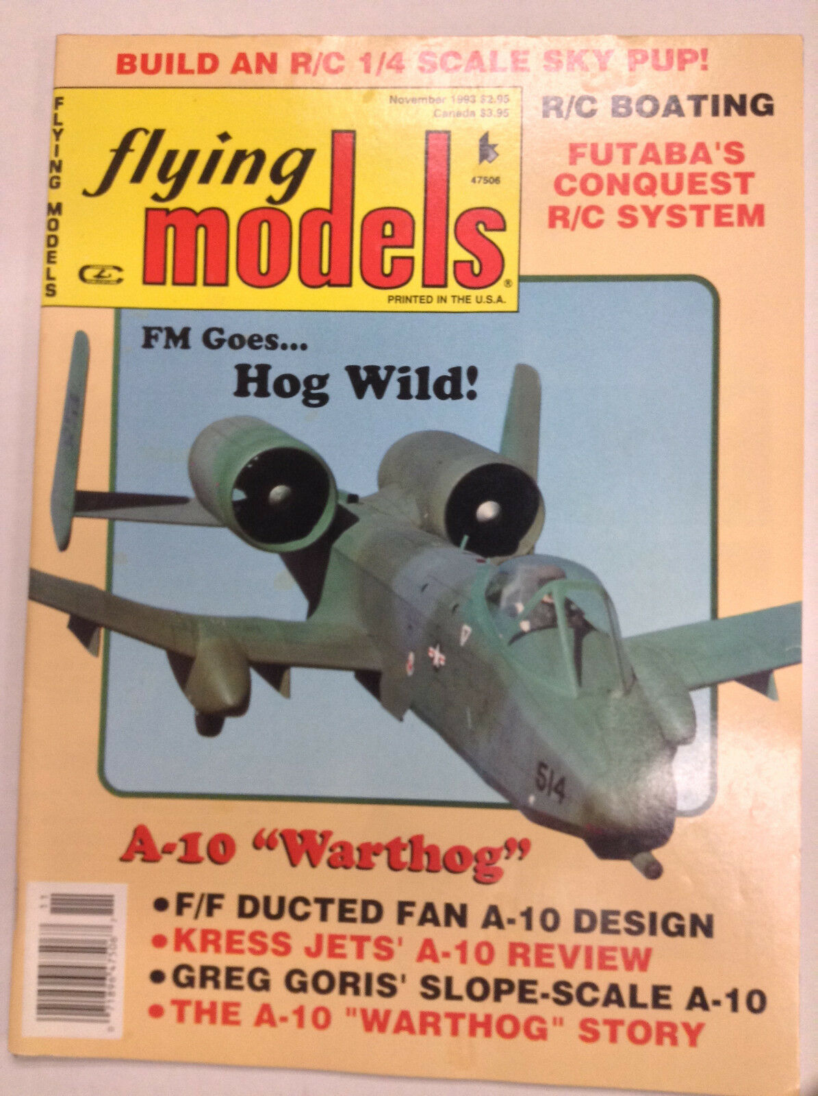 Flying Models Magazine A-10 Warthog Kress Jets' November 1993 040917no ...