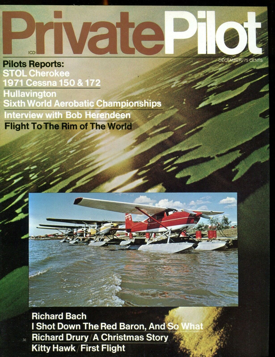 Private Pilot Magazine December 1970 STOL Cherokee EX No ML 121916jhe ...