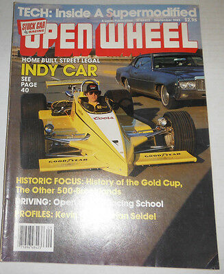 Open Wheel Magazine Indy Car & History Of The Gold Cup September 1985 ...