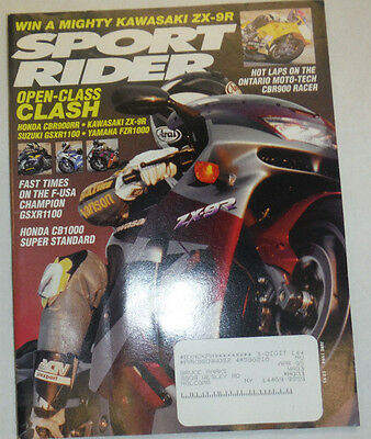 Sport Rider Magazine Kawasaki ZX-9R Honda CBR900RR June 1994 021115R ...