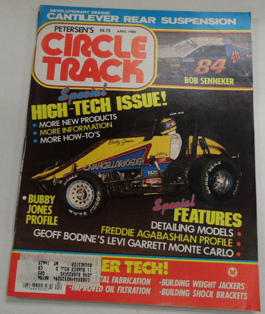 Circle Track Magazine Detailing Models Geoff Bodine April 1985 040317n ...