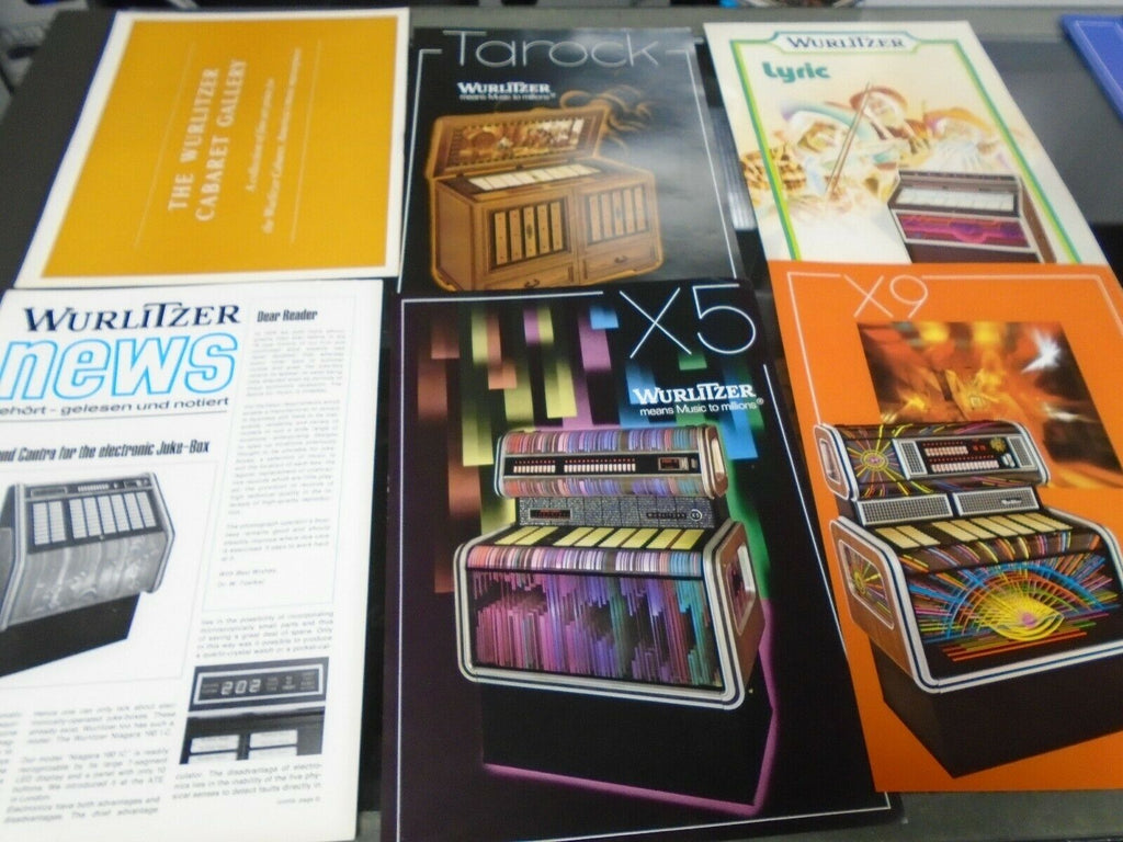 Wurlitzer Jukebox Advertisement Flyer Lot 28pcs Circa 1970s 021219AME ...