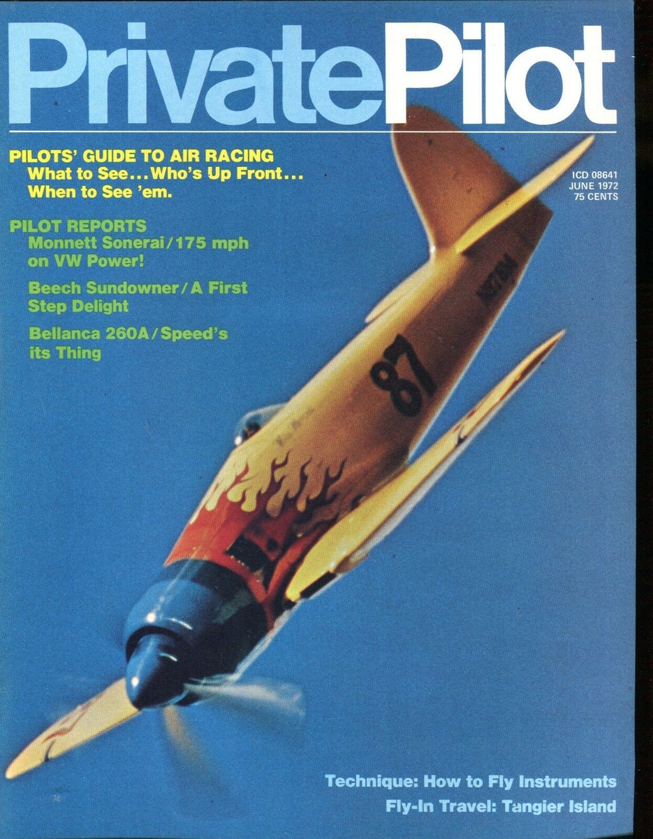 Private Pilot Magazine June 1972 Air Racing Guide EX No ML 121916jhe ...