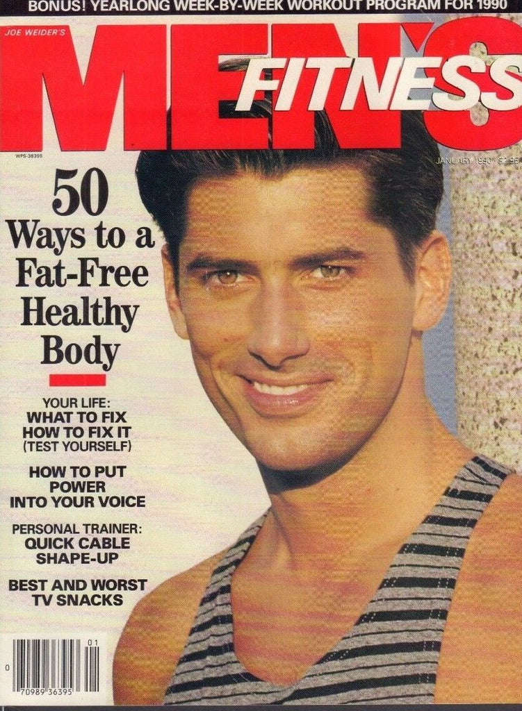 Mens Fitness January 1990 Nick Constantino Albert Sanchez 121318DBE ...