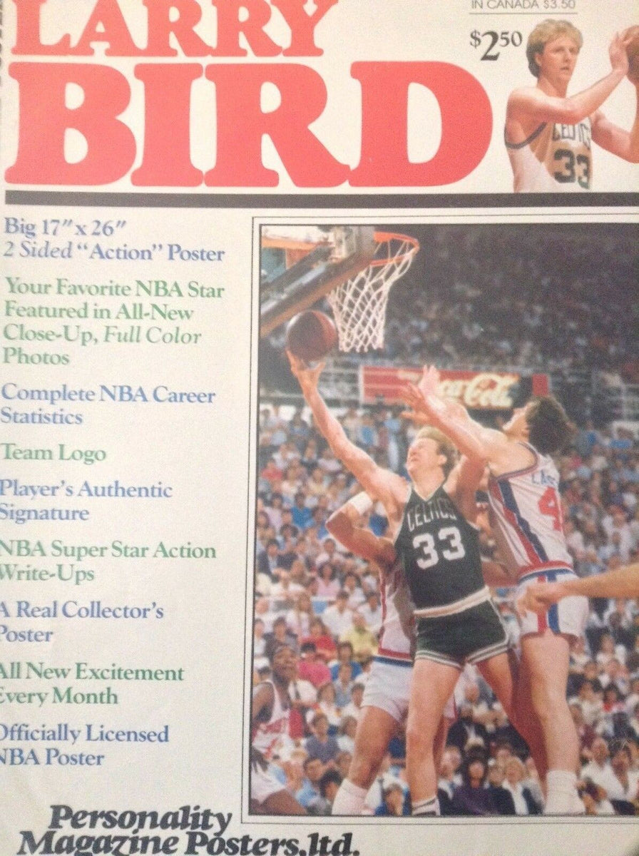 Larry Bird Magazine Poster Career Statistics 1980s 120818nonrh – mr ...