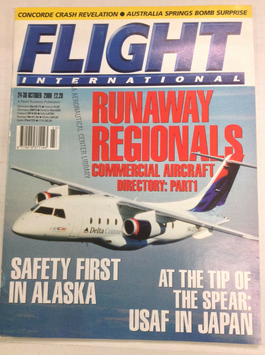 Flight International Magazine Runaway Regionals October 2000 FAL 04161 ...