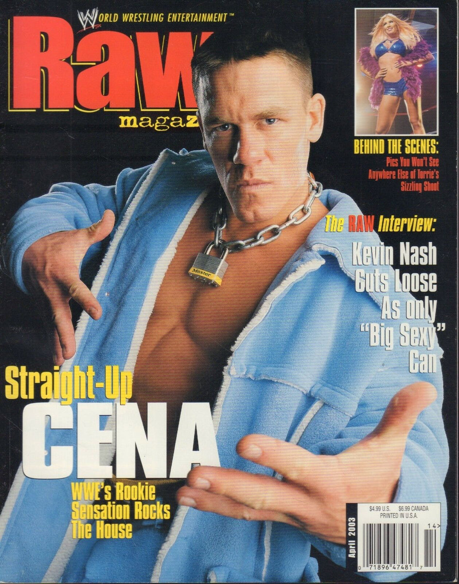 RAW Magazine April 2003 John Cena Kevin Nash Torrie Wilson 083018AME ...