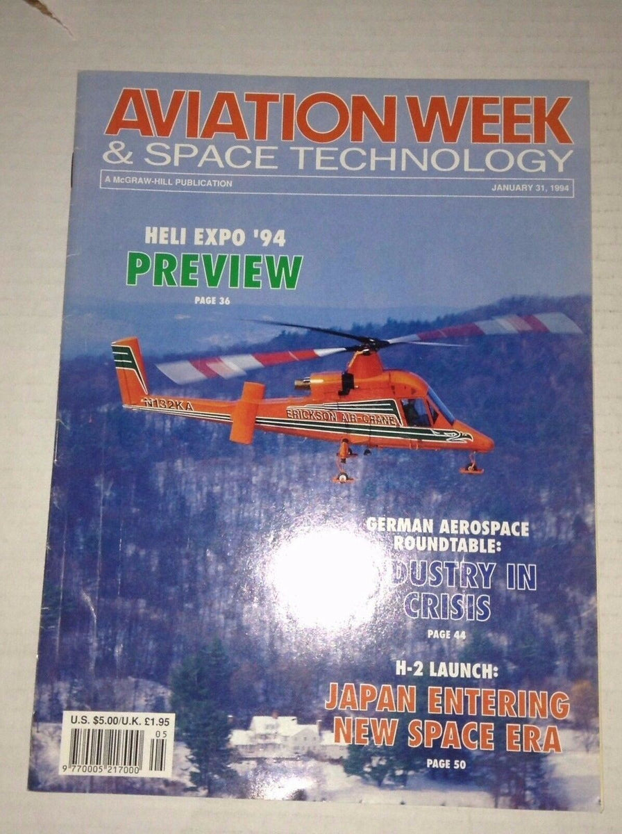 Aviation Week Magazine Heli Expo '94 Preview January 31, 1994 FAL 1117 ...