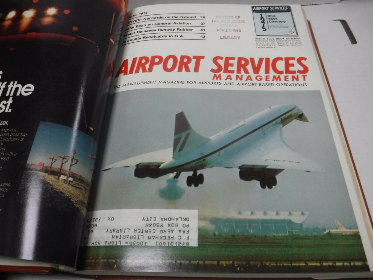 Airport Services Management 1974 12 Issues Full Year Ex-FAA 121818AME2 ...