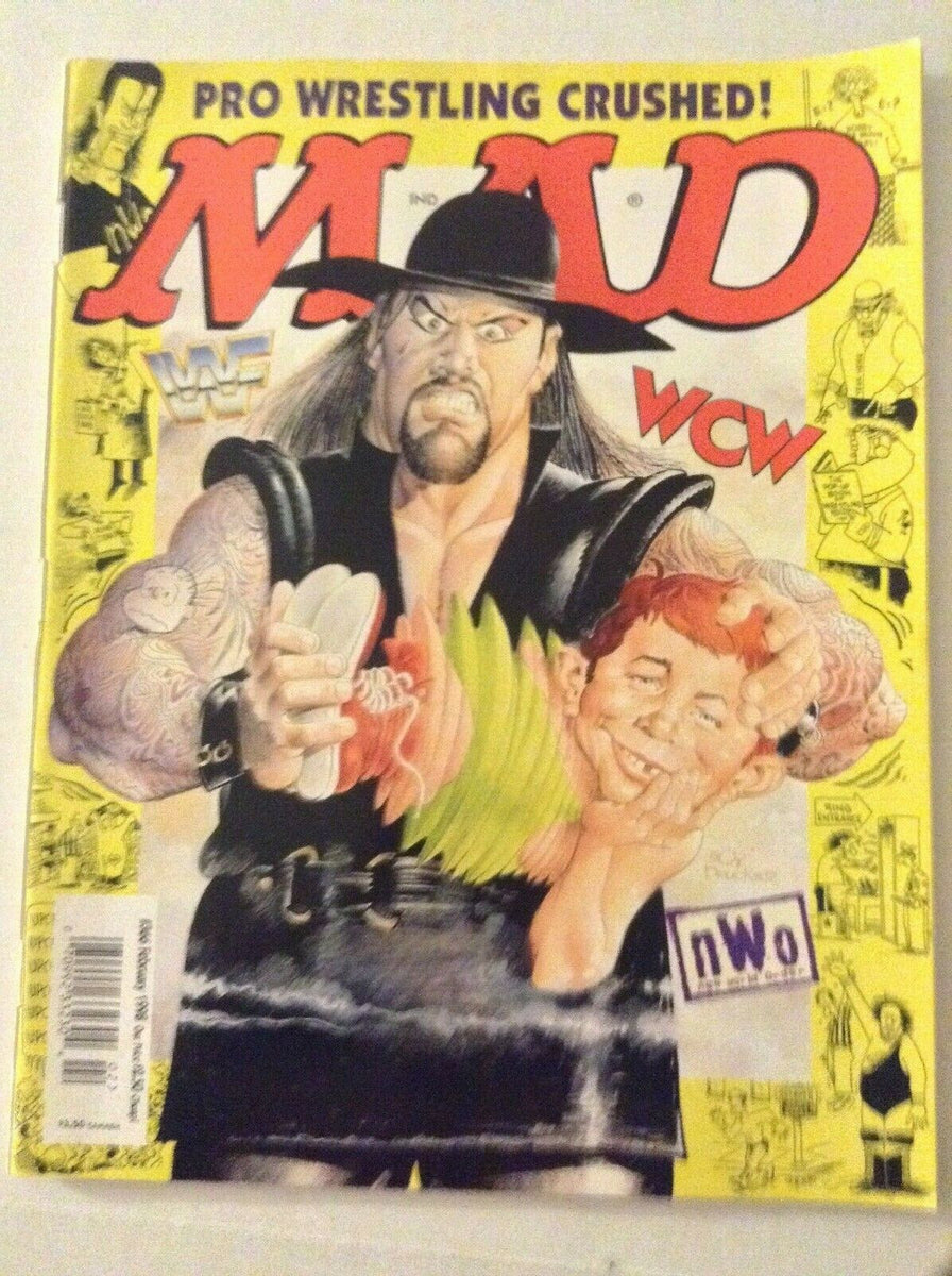Mad Magazine Pro Wrestling Crushed Undertaker February 1998 062019nonr ...