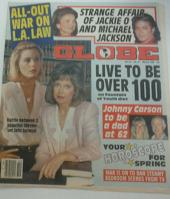 Globe Magazine Jackie Kennedy Michael Jackson March 1988 070615R2 – mr ...
