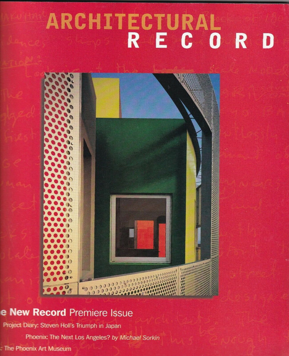 Architectural Record New Record Issue January 1997 051419nonr – mr ...