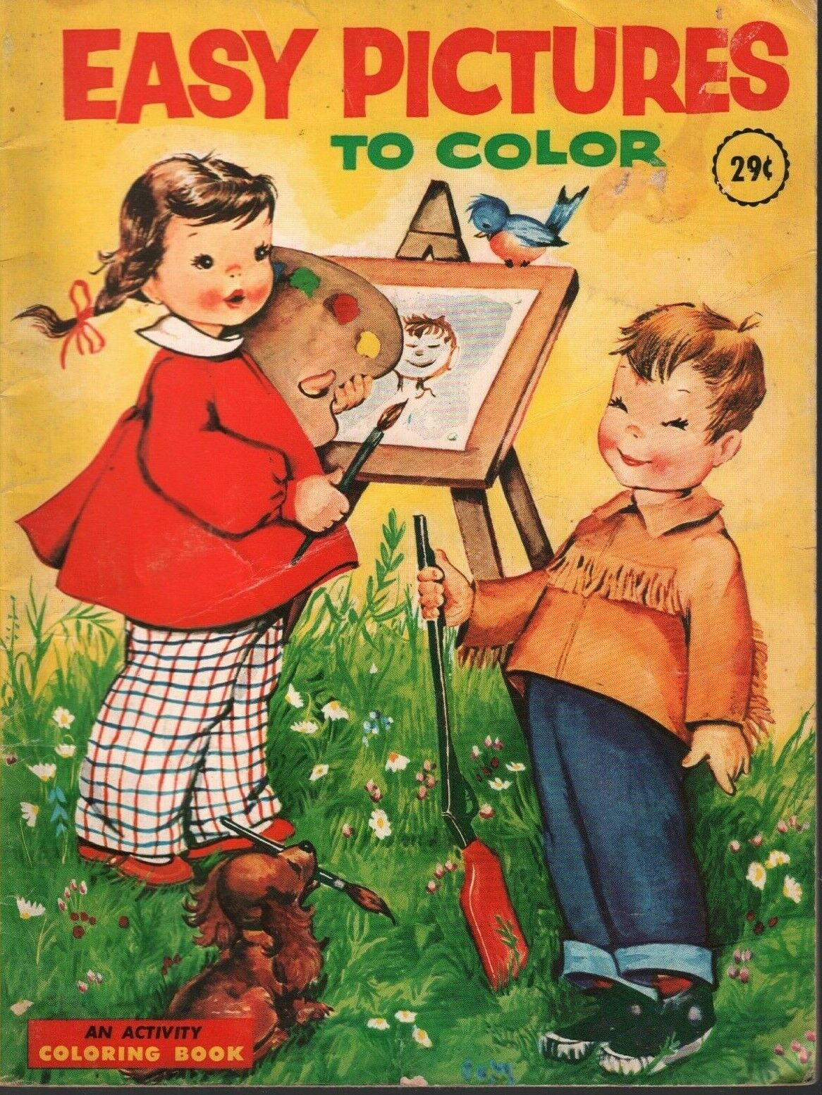 Easy Pictures to Color Activity Coloring Book 1969 by Playmore 010620A ...