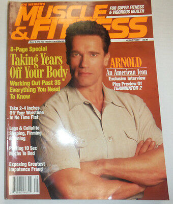 Muscle & Fitness Magazine Arnold Schwarzenegger August 1991 121014R ...