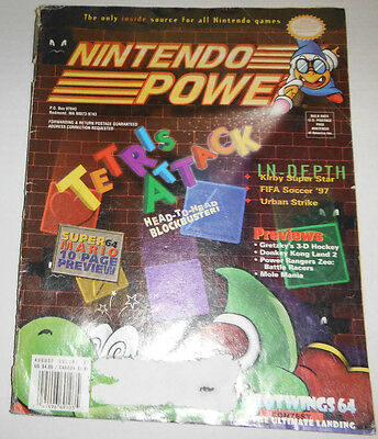 Nintendo Power Magazine Tetris Attack & Gretzky Hockey Vol.87 083014R ...