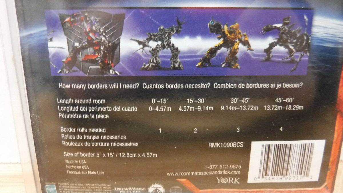 Transformers Peel & Stick Border 050517DBT – mr-magazine-hobby