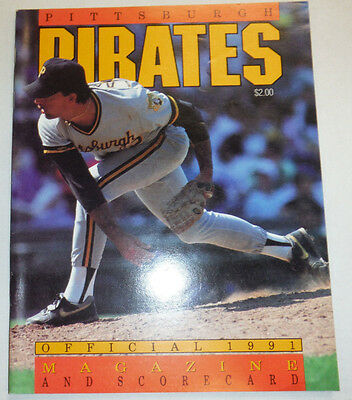 Pittsburgh Pirates Magazine Scorecard 1991 011515R2 – mr-magazine-hobby