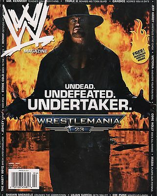 WWE Magazine April 2007 The Undertaker No Poster EX 121115DBE – mr ...