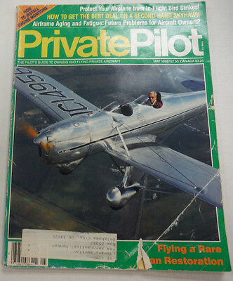 Private Pilot Magazine Flying A Rare Ryan Restoration May 1989 FAL 060 ...