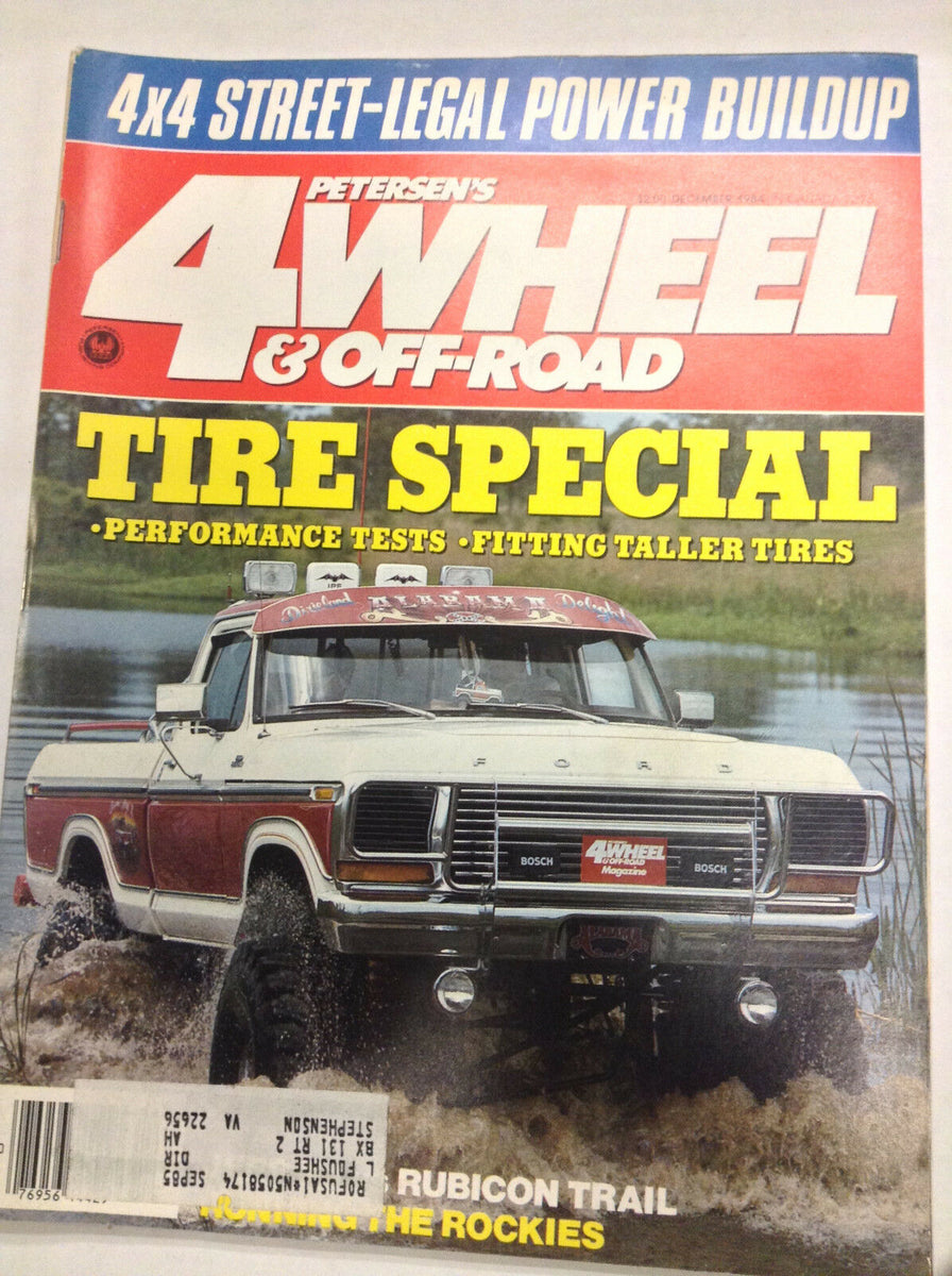 4 Wheel Magazine Tire Special Power Buildup December 1984 062617nonr ...