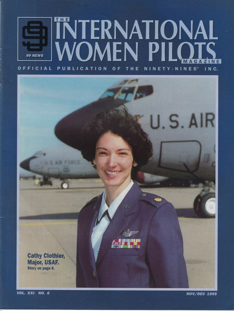 International Women Pilots Magazine Cathy Clothier Major Nov/Dec 1995 ...