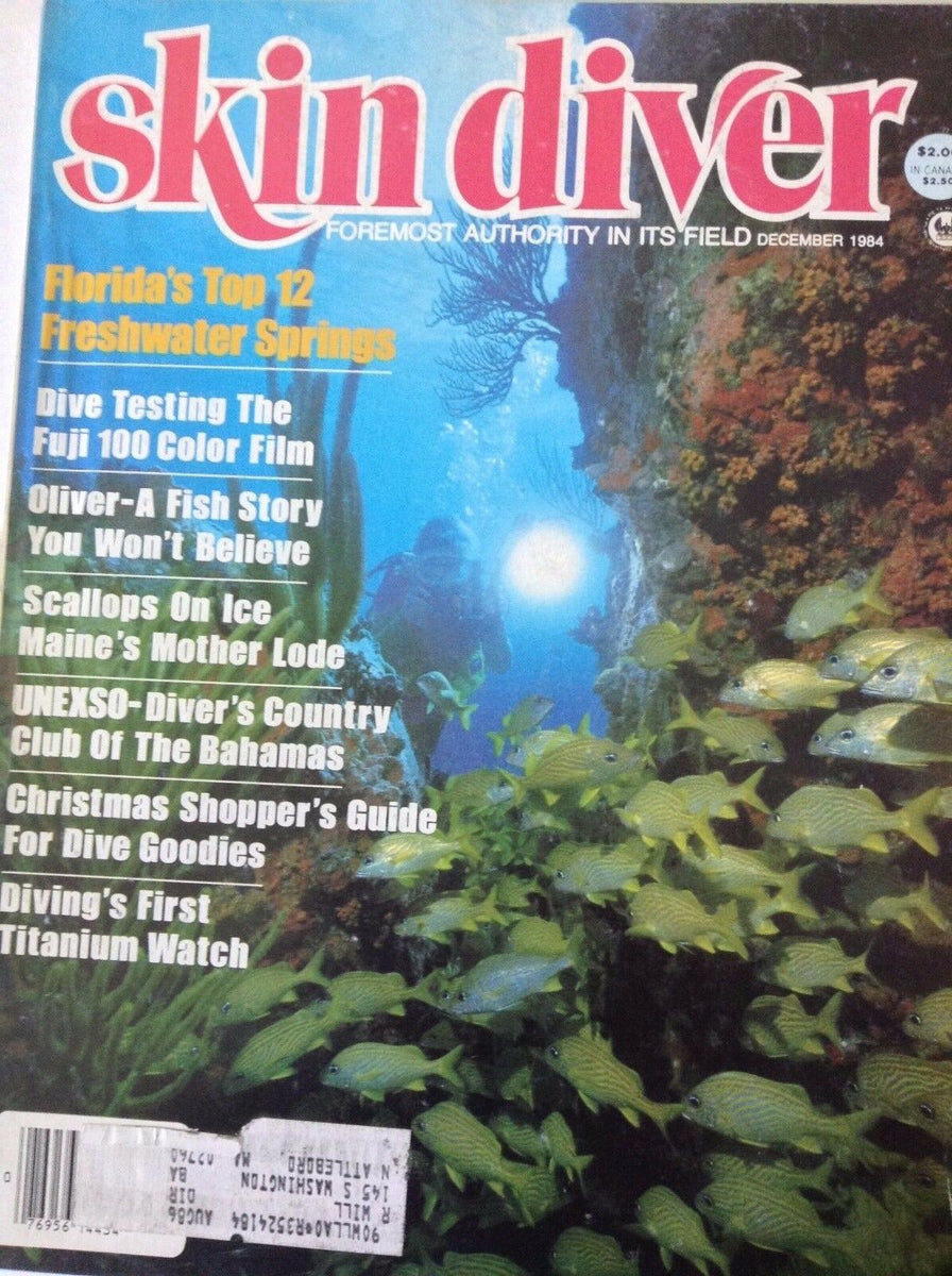 Skin Diver Magazine Top 12 Freshwater Springs December 1984 090717nonr ...