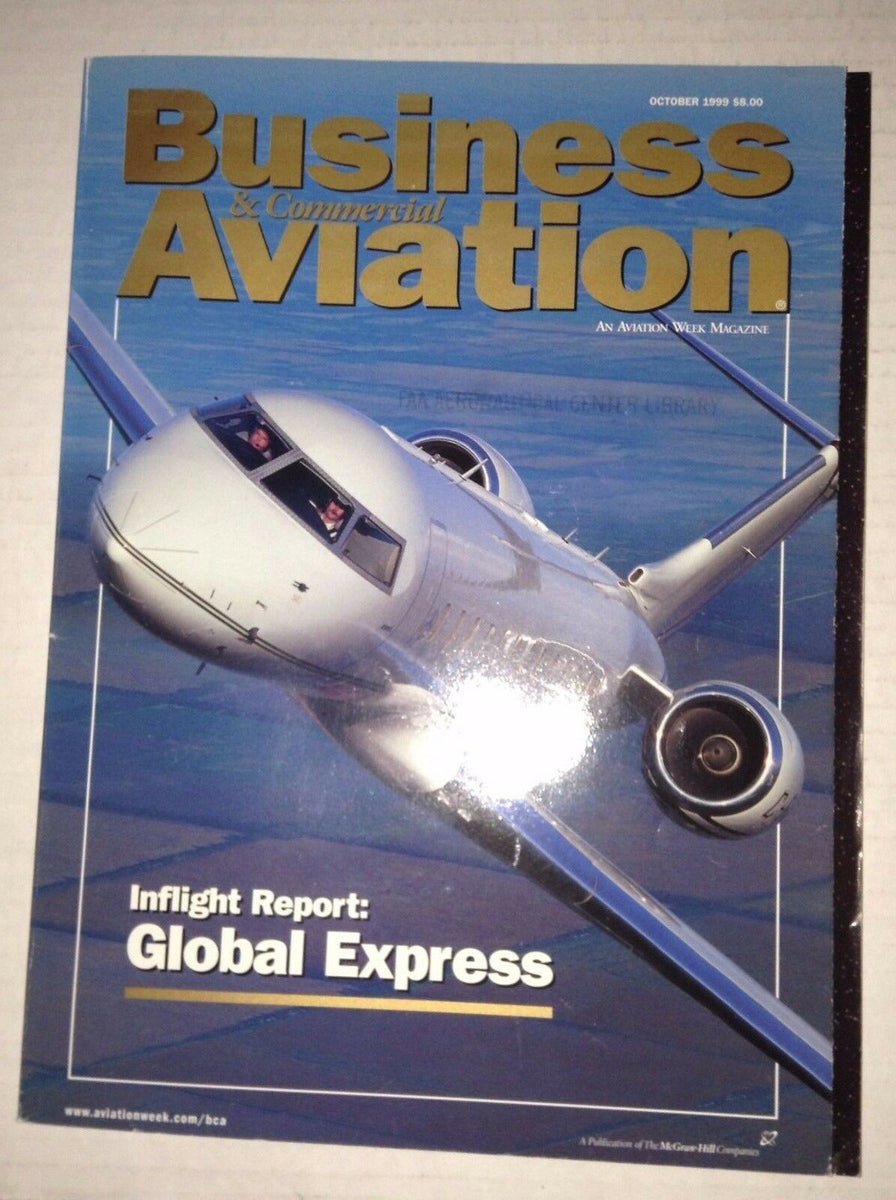 Business & Commercial Aviation Magazine Express October 1999 FAA FAL 1 ...